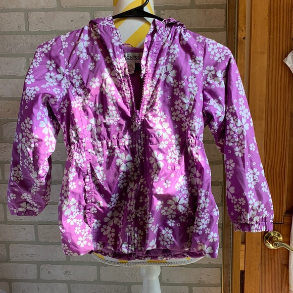 London Fog | Jackets & Coats | Kid Girls Purple Peplum Floral Spring ...